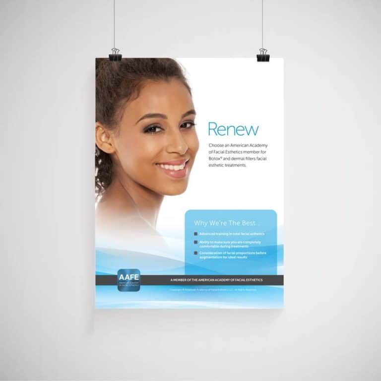 Renew Poster V2 - AAFE - American Academy of Facial Esthetics